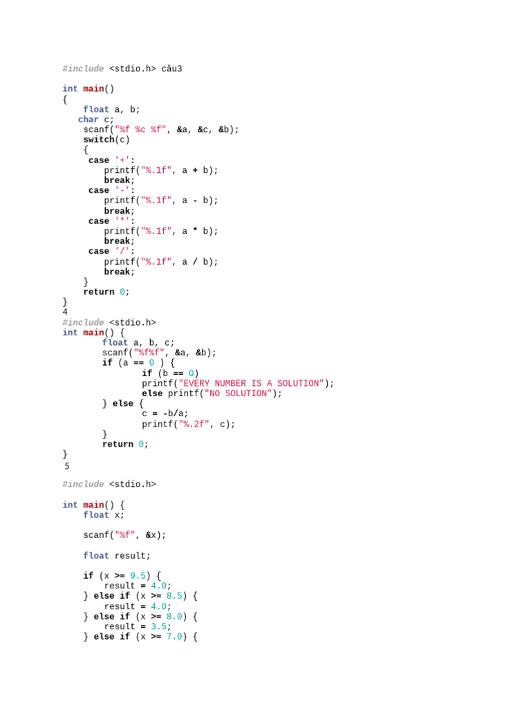 file bài tập lệnh điều kiện | PDF | Computer Libraries | Computer Science
