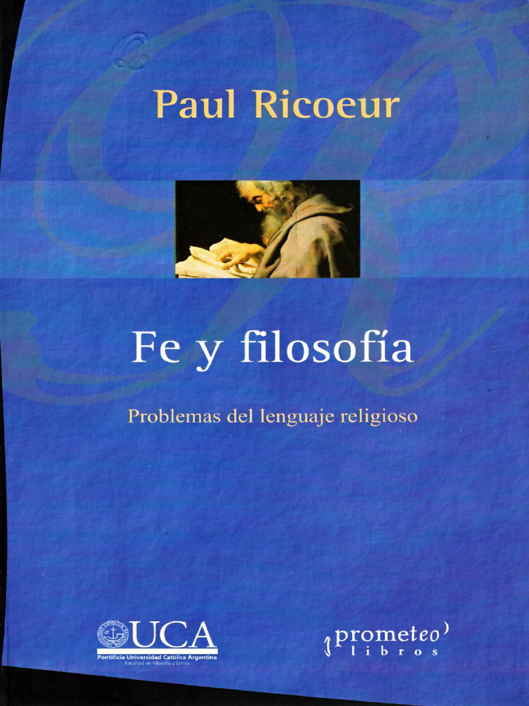 Fe y Filosofía: Lenguaje Religioso en Ricoeur | PDF | Los símbolos ...