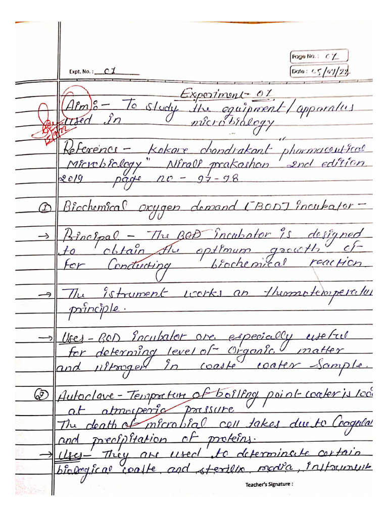 Microbiology Practical 1 To 10 | PDF
