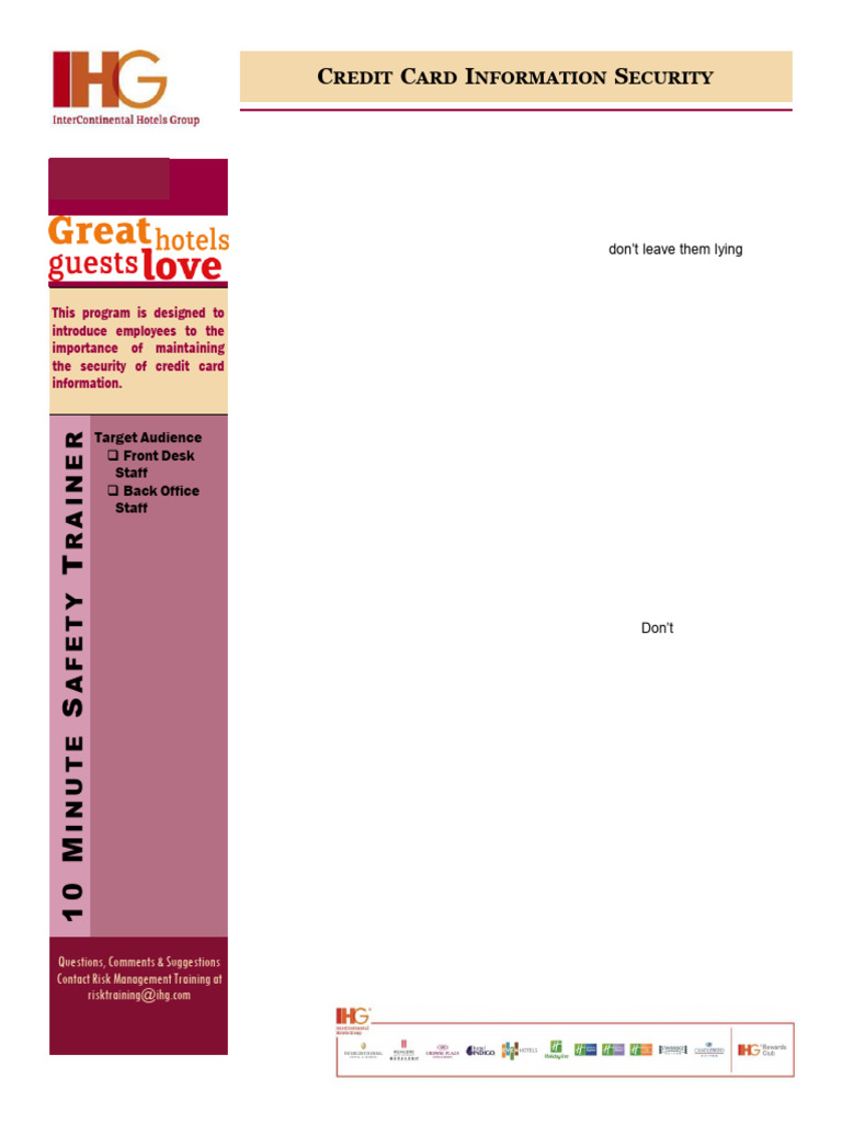 Training - Credit+Card+Information+Security - EN | PDF | Credit Card ...