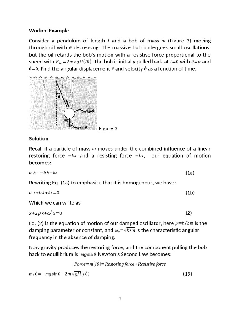 PHY 301 Classical Mechanics-III-Damped Oscillation | PDF | Oscillation ...