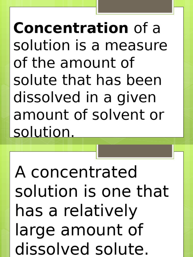 Calculating Solution Concentrations | PDF