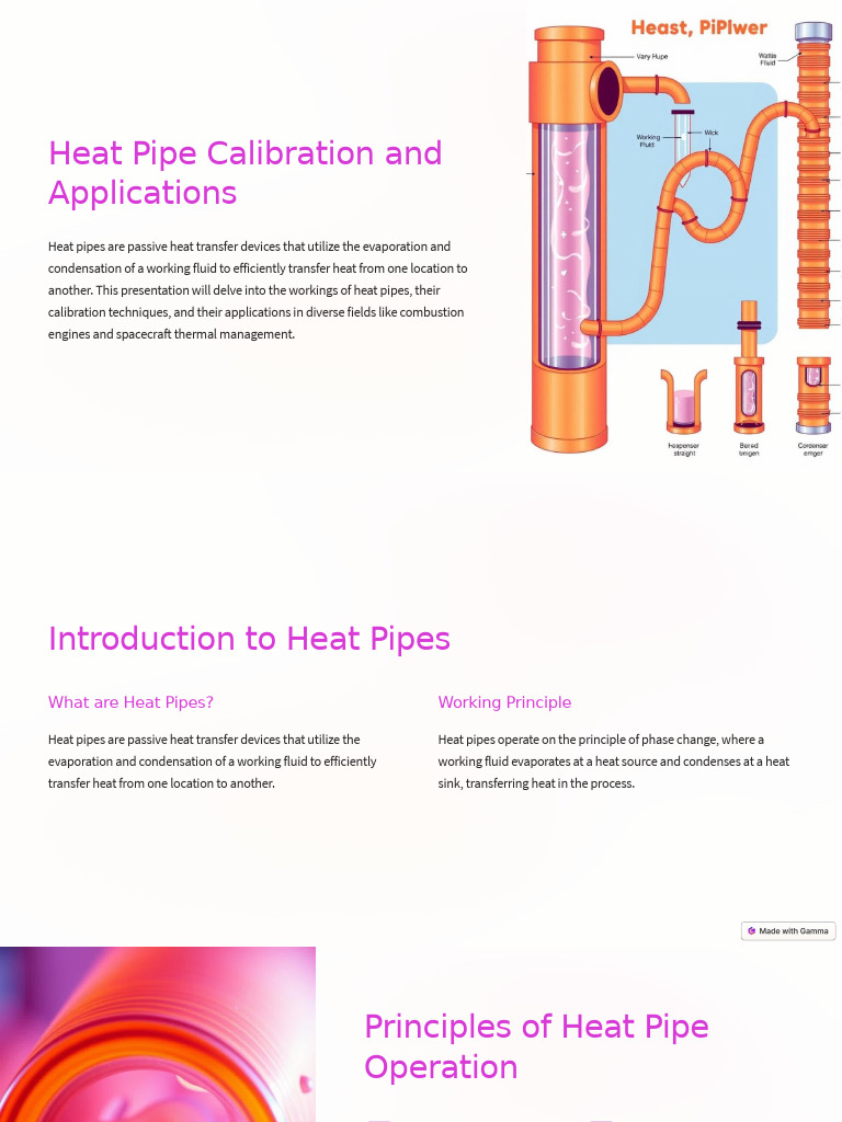Heat Pipe Calibration and Applications | PDF | Heat Transfer | Efficient Energy Use