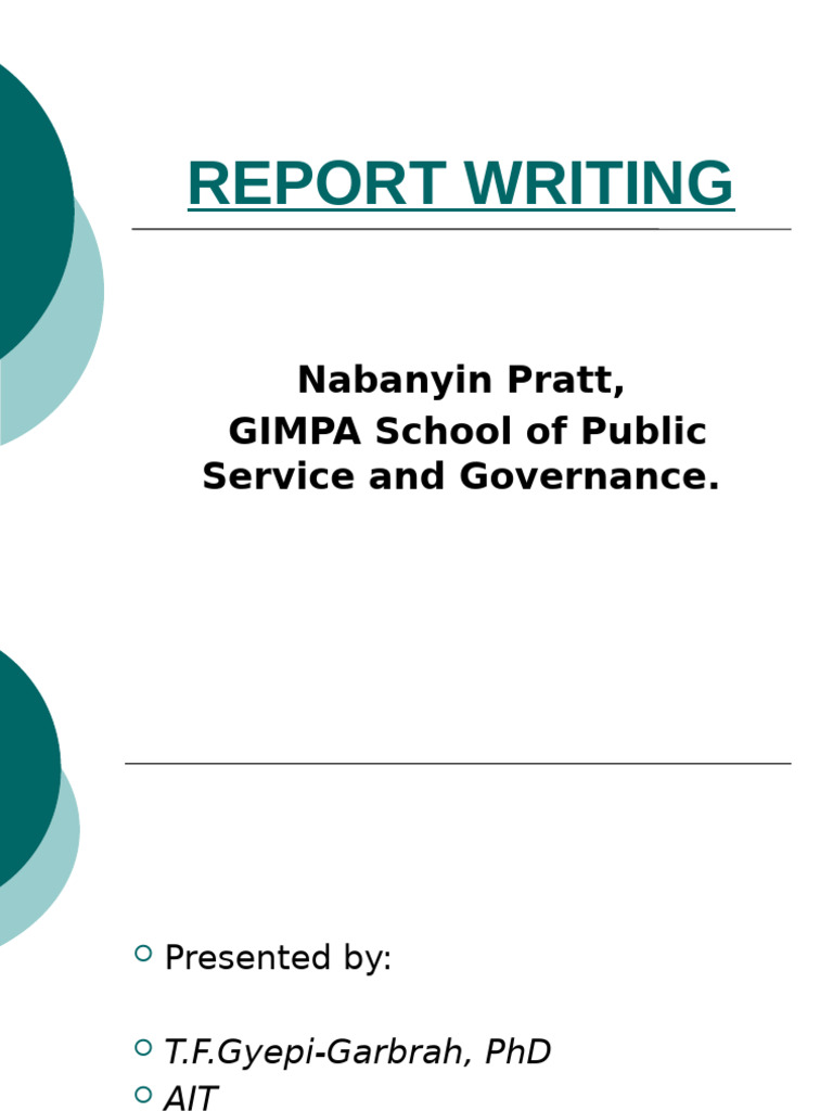 REPORT WRITING. | PDF | Information | Memorandum