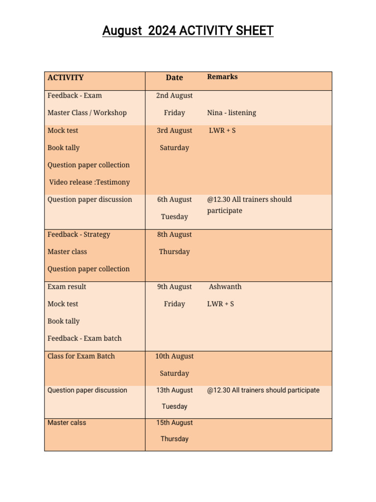 Activity Sheet | PDF