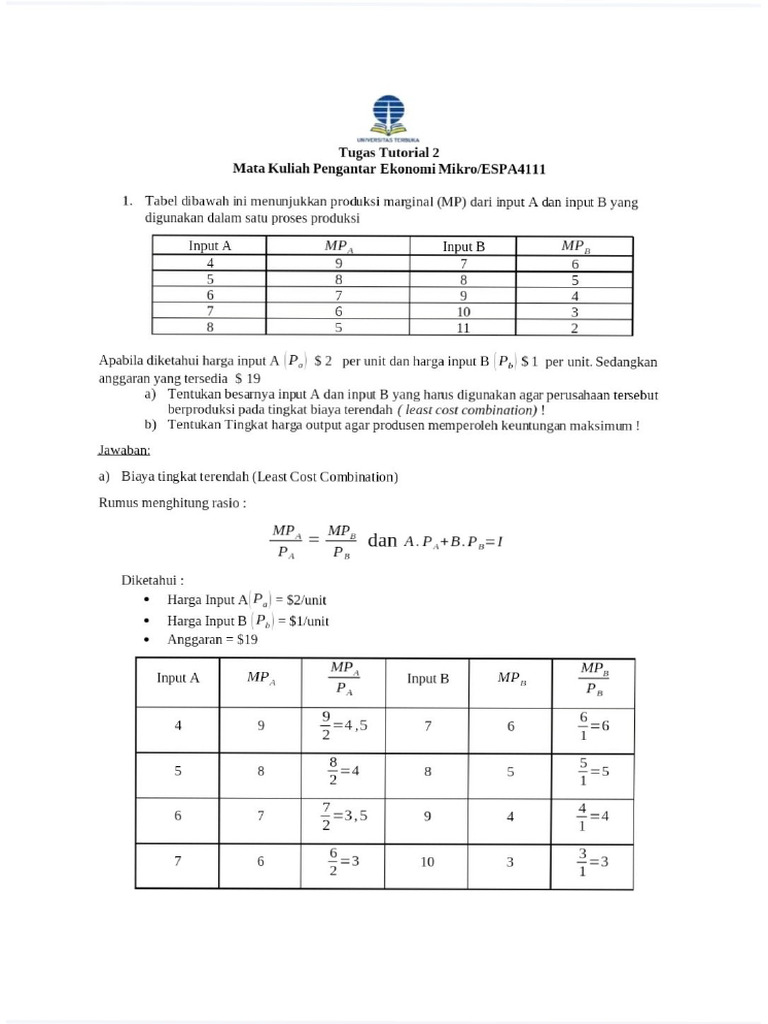 Referensi Tugas 2 Ekonomi Mikro | PDF