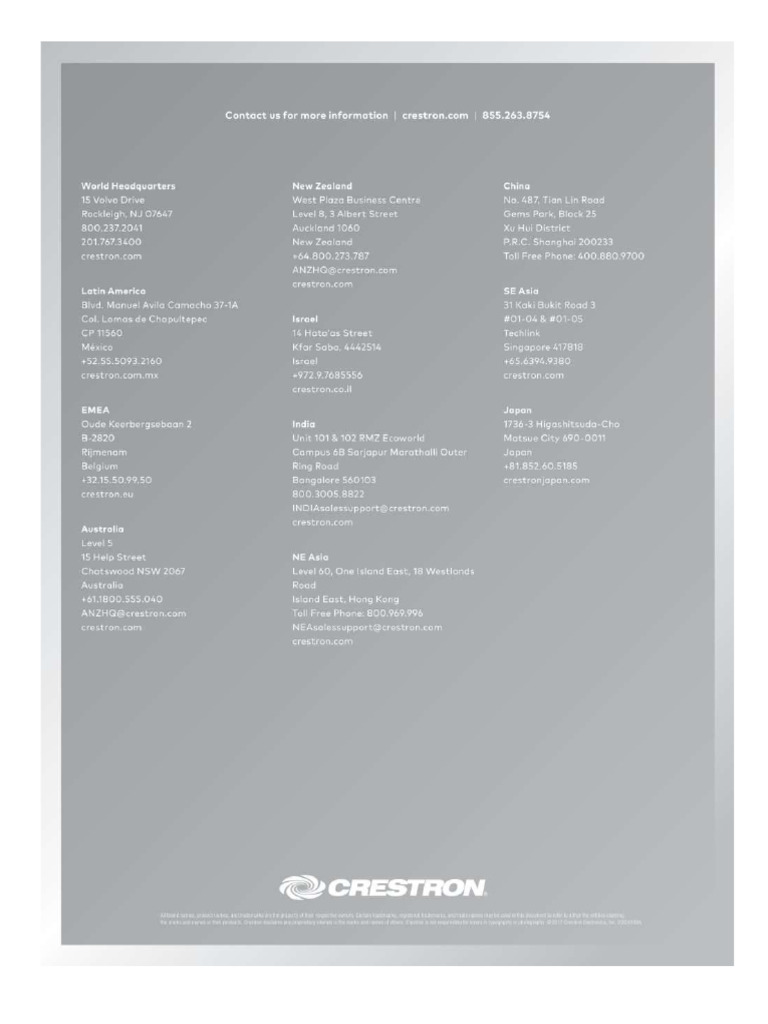Crestron DM Brochure | PDF