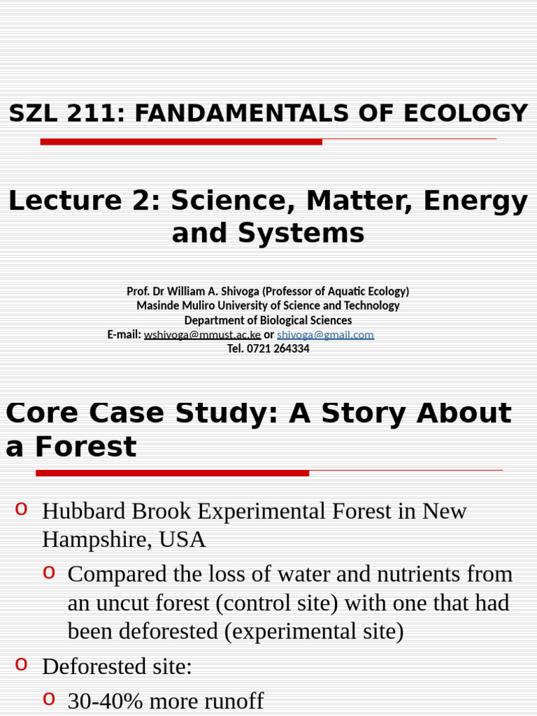 Lecture 2 - Science, Matter, Energy and Systems | PDF | Electromagnetic ...