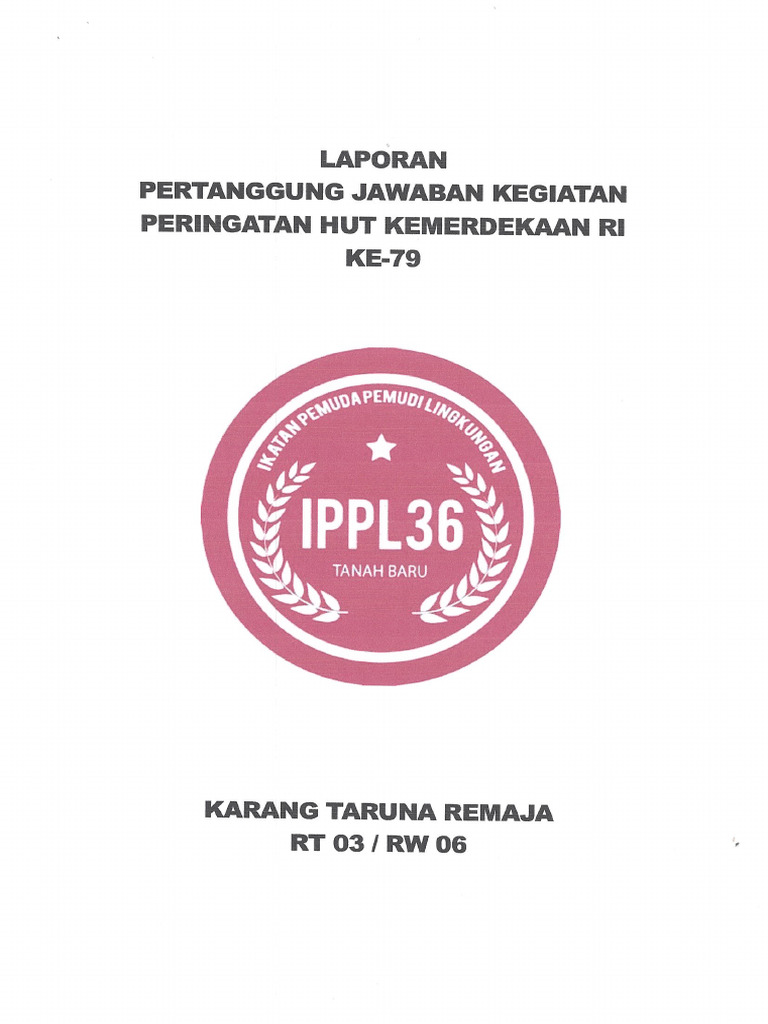 Laporan kegiatan IPPL HUT RI 79 | PDF