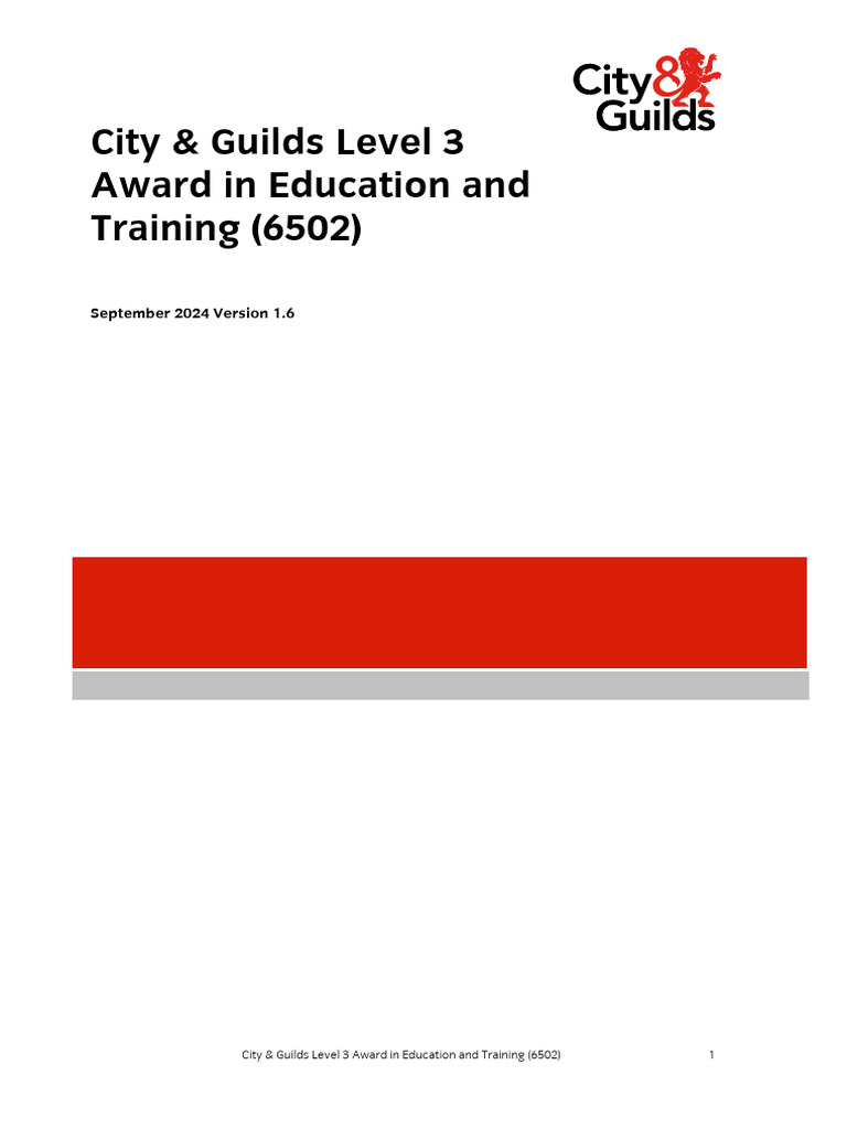 6502 l3 Award in Education and Training Qualification Handbook-V1-6 ...