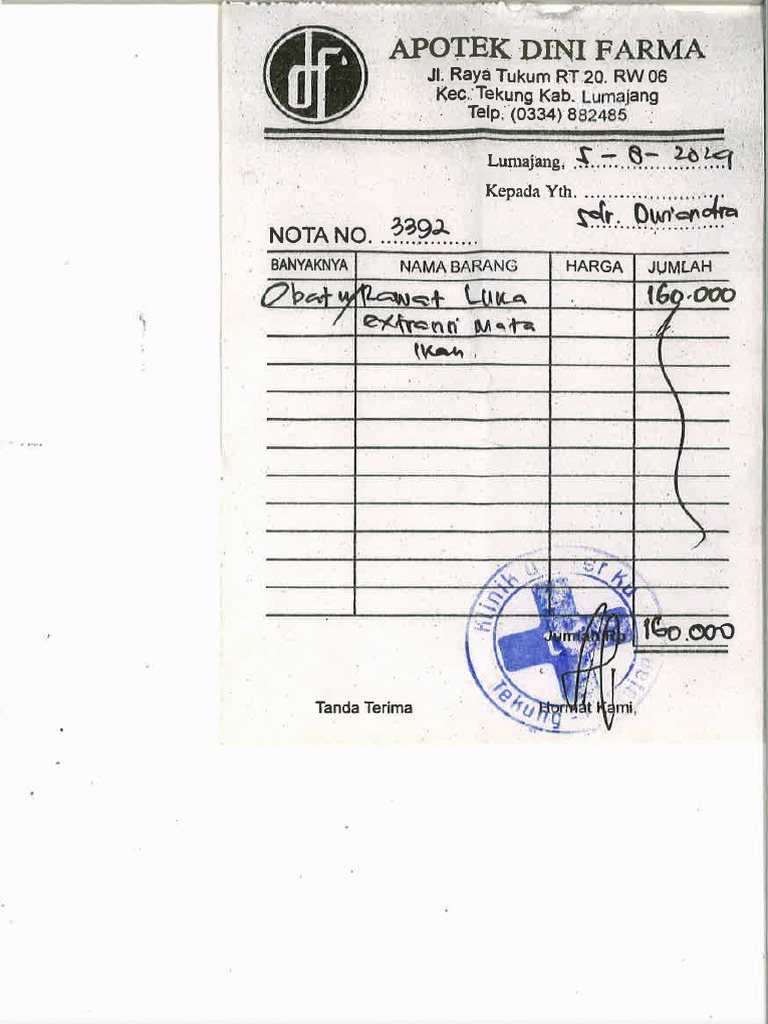 Nota Obat | PDF