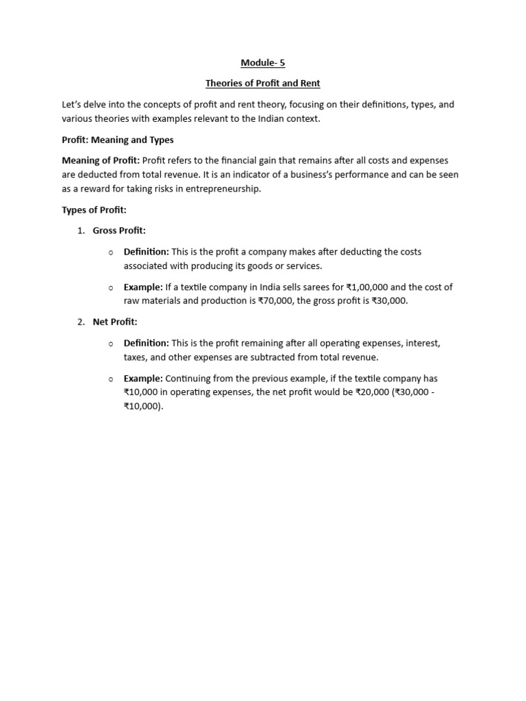Module 5 Notes BE | PDF | Cost Of Living | Economics