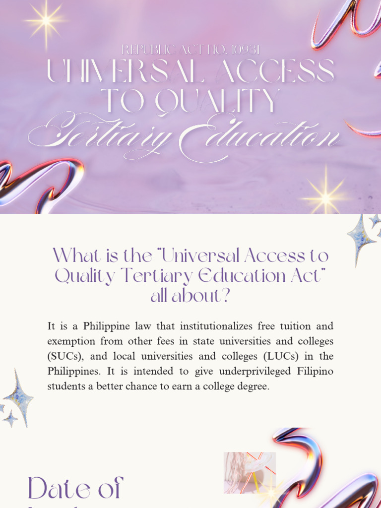 Universal Access To Quality Tertiary Education - 20241202 - 221621 ...