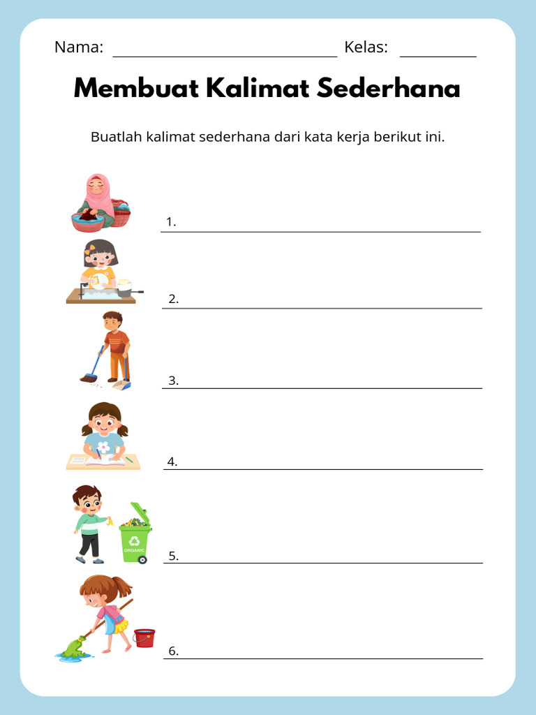 Latihan Kalimat Sederhana | PDF