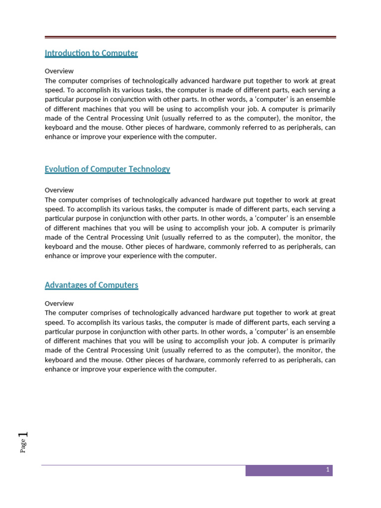 Introduction to Computer Basics | PDF | Computer Hardware | Computer Keyboard