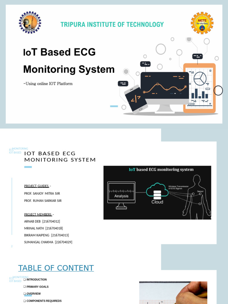 IoT Based ECG | PDF | Internet Of Things | Electrocardiography