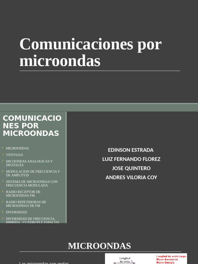 Comunicaciones Por Microondas | PDF | Radio | Modulación de frecuencia