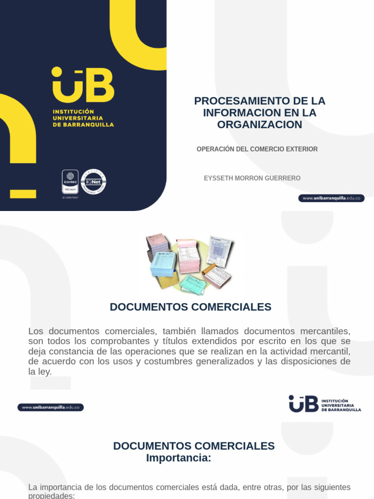 Tema 4 Documentos Comerciales | PDF | Pagos | Economias
