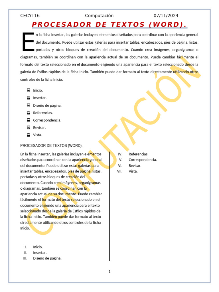 Texto Practica N° 18 (1) | PDF | Procesador de textos | Informática