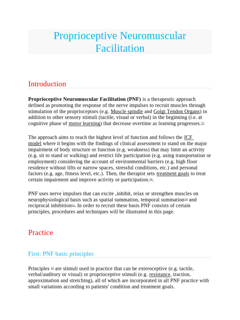 Proprioceptive Neuromuscular Facilitation 2 | PDF | Anatomical Terms Of Motion | Pelvis