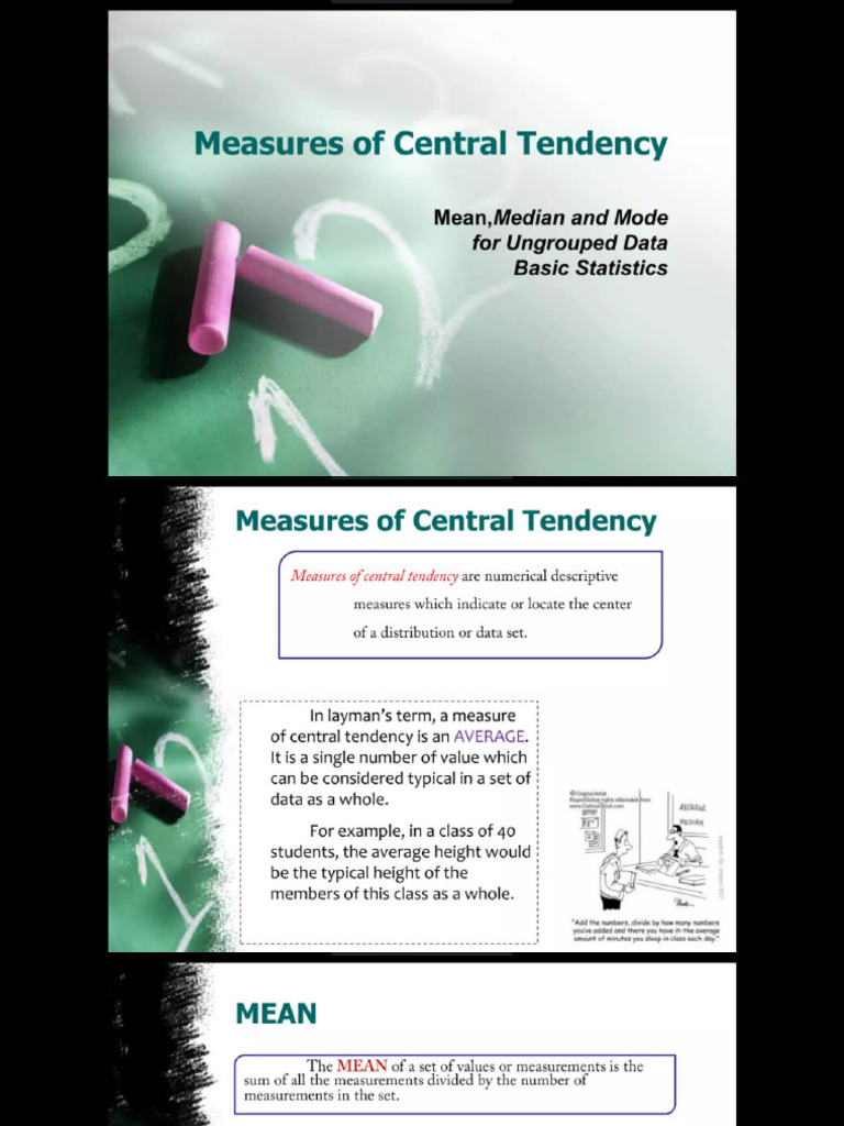 Measures of Central Tendency | PDF