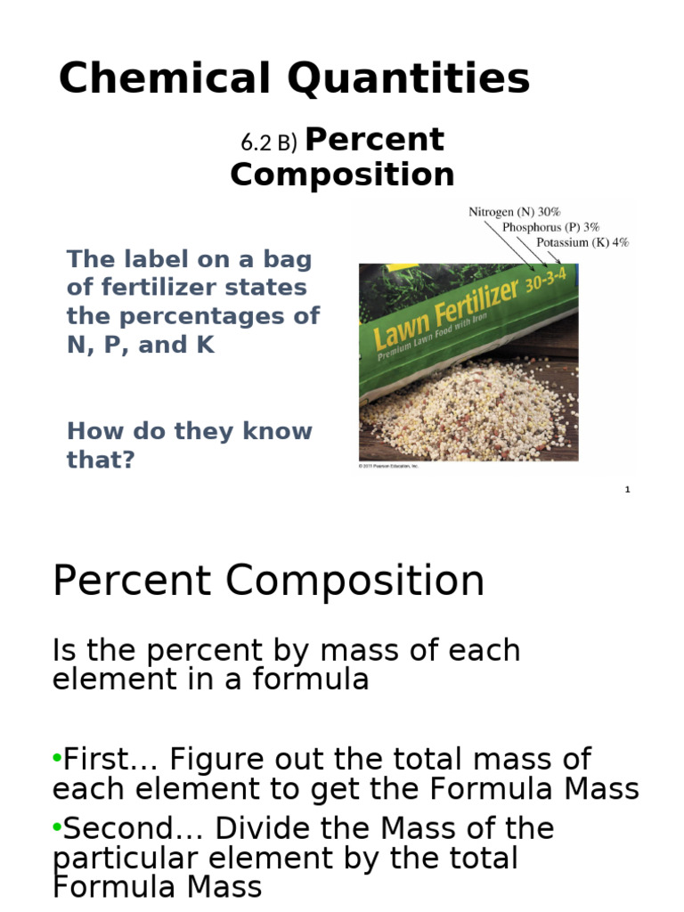 Percent Composition Calculation Guide | PDF