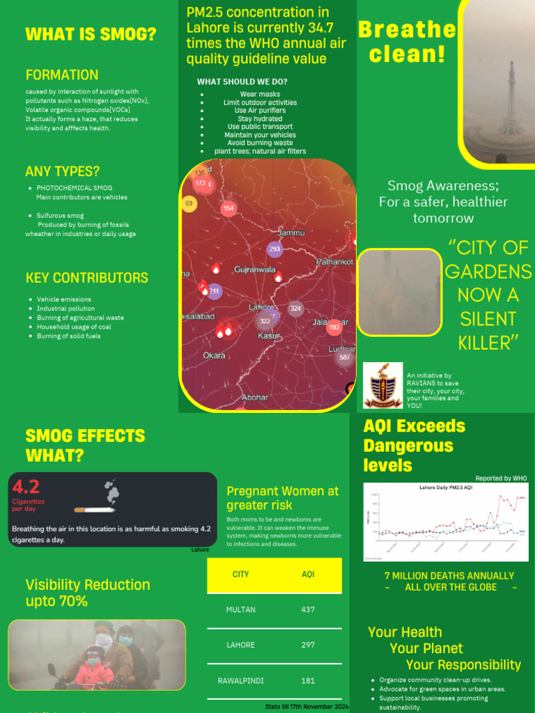 Smog Awareness Pamphlet | PDF | Smog | Air Pollution