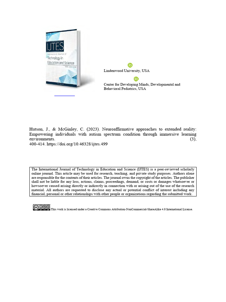 Neuroaffirmative Aproaches | PDF | Virtual Reality | Autism Spectrum