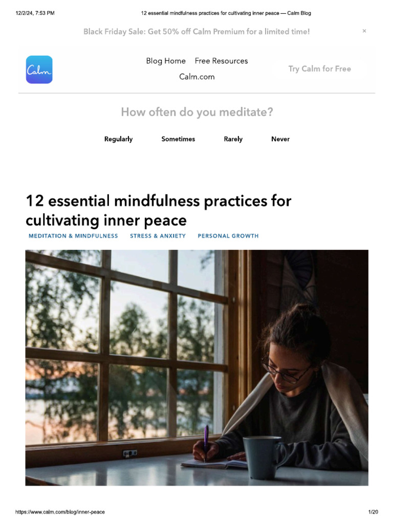 mindfullness practices | PDF