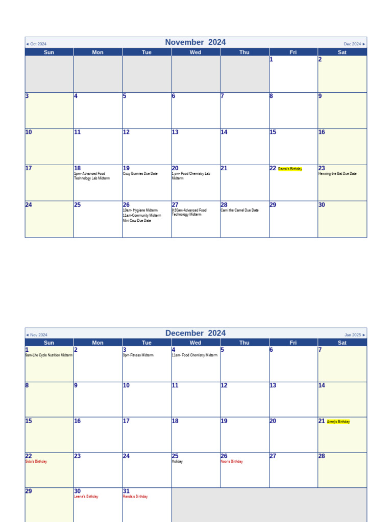 November-2024-Calendar | PDF
