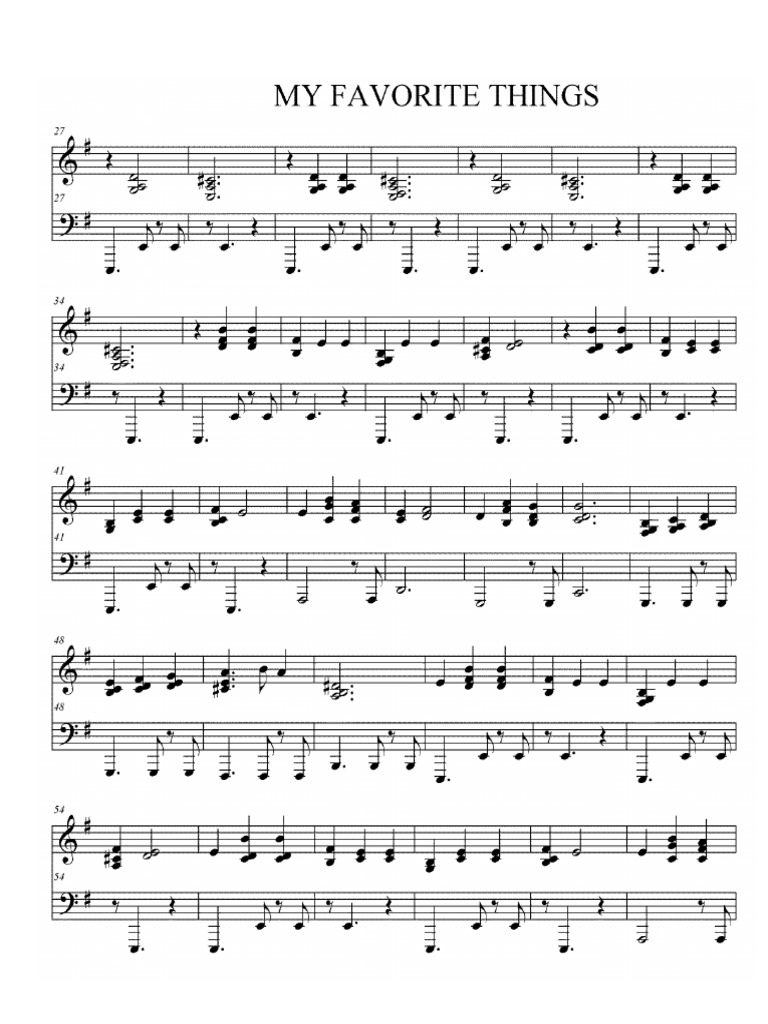 My Favorite Things Victor | PDF