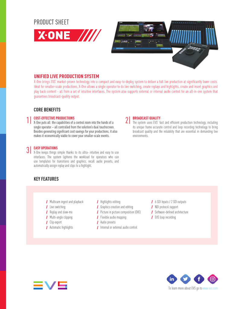 Product_Sheet_X-One | PDF | Touchscreen | Computer Architecture
