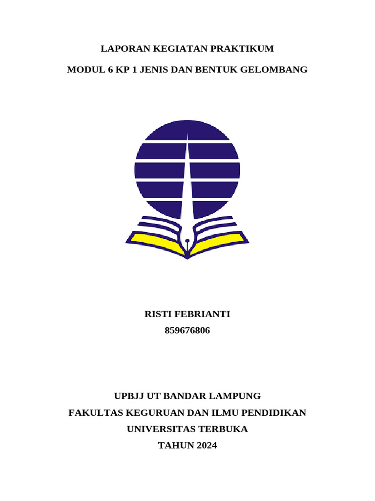 LKP MODUL 6 KP 1 (JENIS DAN BENTUK GELOMBANG) | PDF