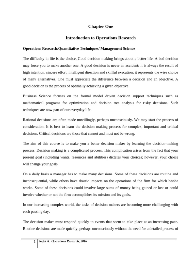 Operations Research for Managers | PDF | Mathematical Optimization ...