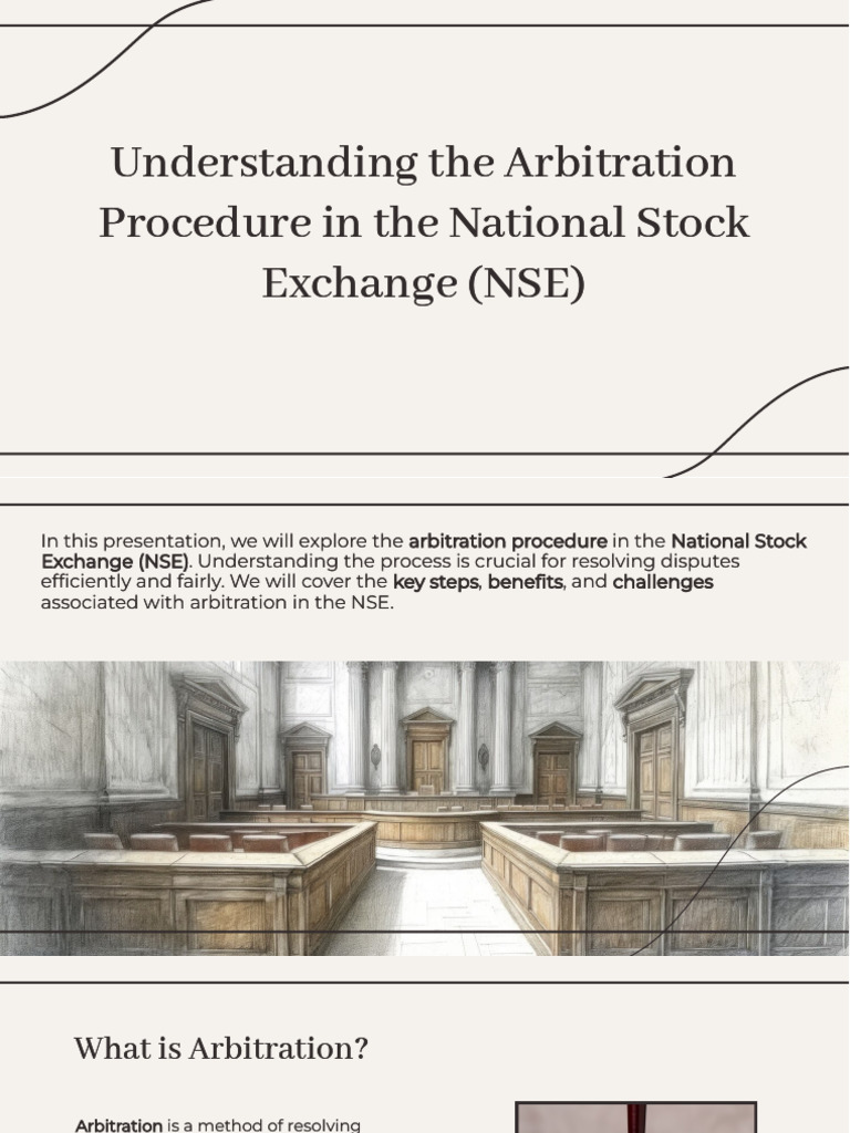 NSE Arbitration Procedure Explained | PDF | Arbitration | Legal Procedure