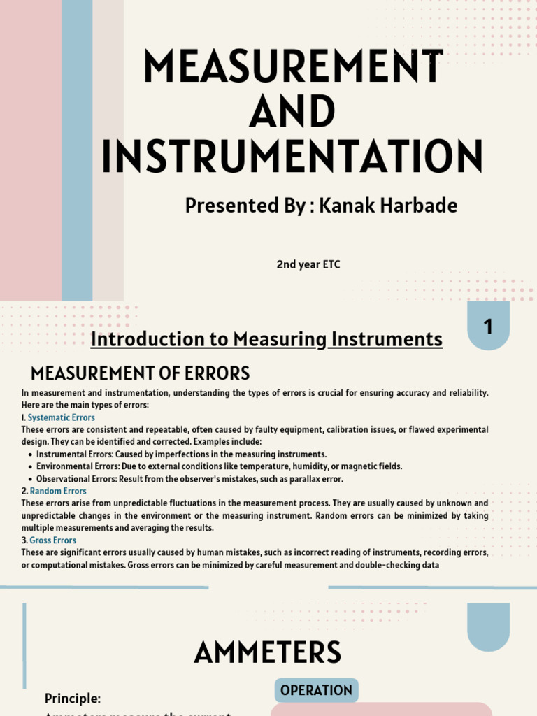 Measurement and Instrumentation | PDF | Observational Error | Voltage