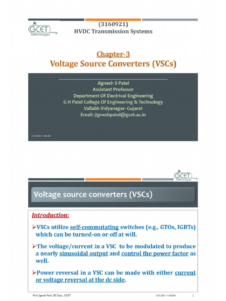 APY Chapter-3 - Voltage Source Converters | PDF