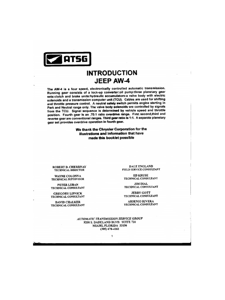 AW4 Manual | PDF