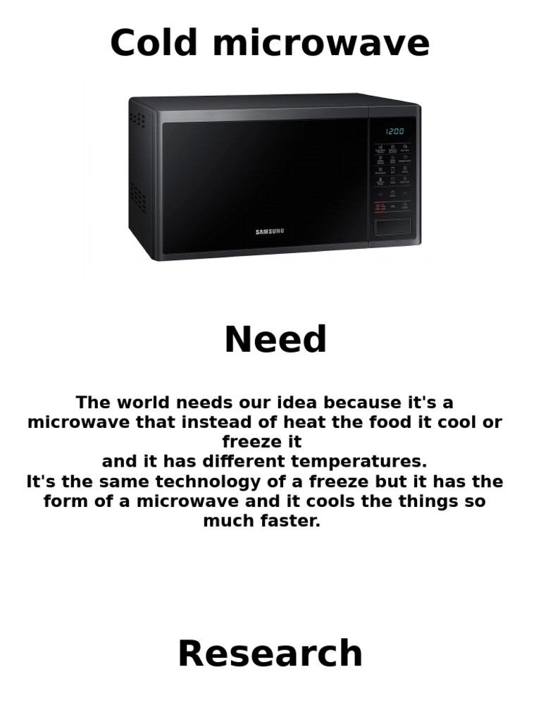 Cold Microwave | PDF