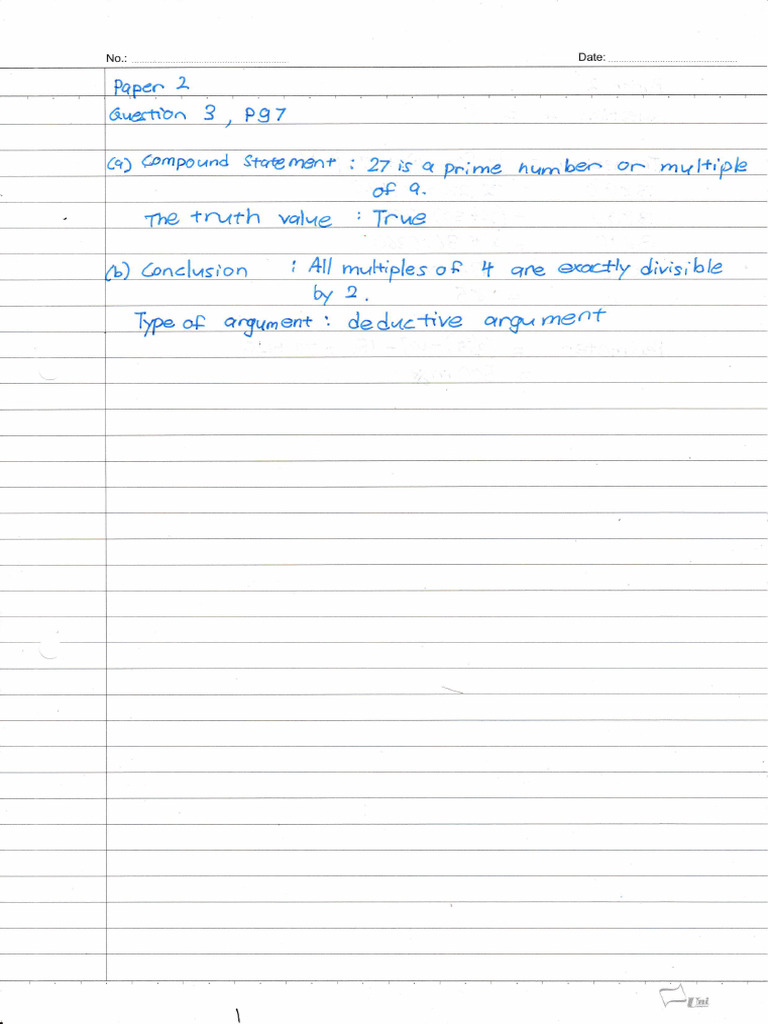 YPH F4 Math Midterm Exam Paper 2 (correction) | PDF