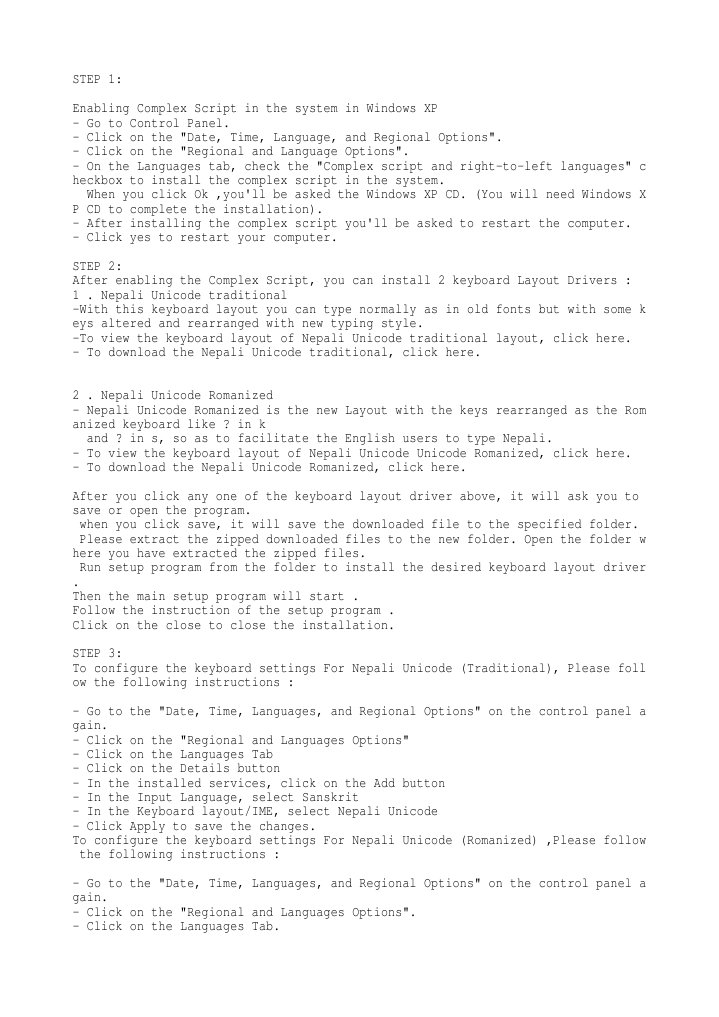 Unicode Setup | PDF | Computer Keyboard | Microsoft Windows