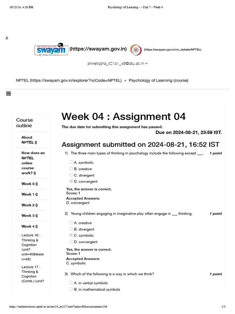 week4 | PDF | Creativity | Thought