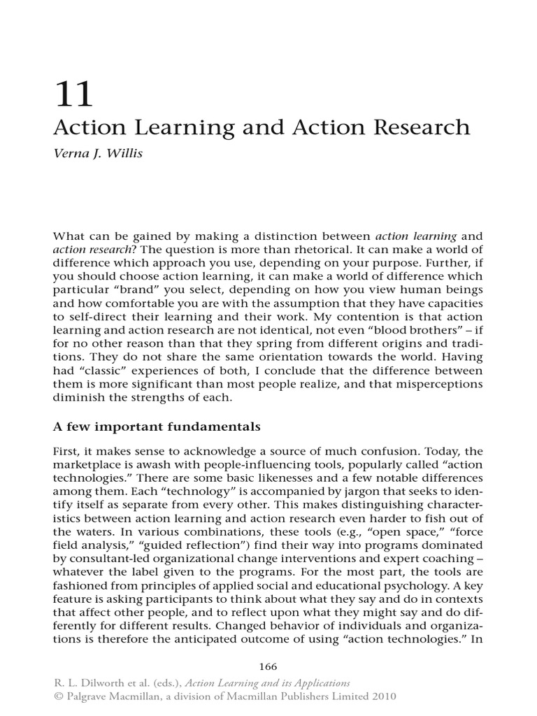 Action Learning and Research | PDF | Action Research | Learning