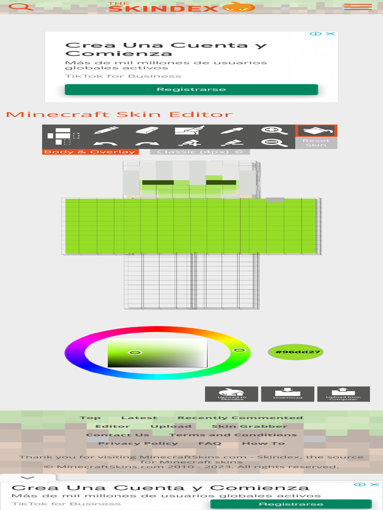 Minecraft Skin Editor | PDF