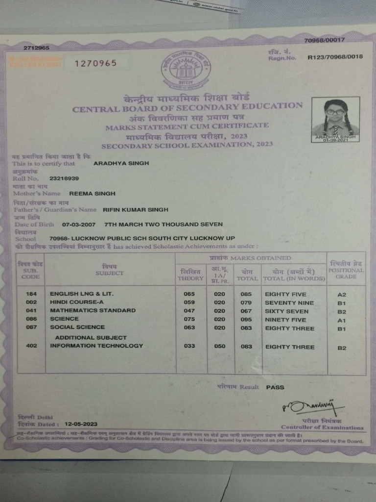 class X certificate | PDF