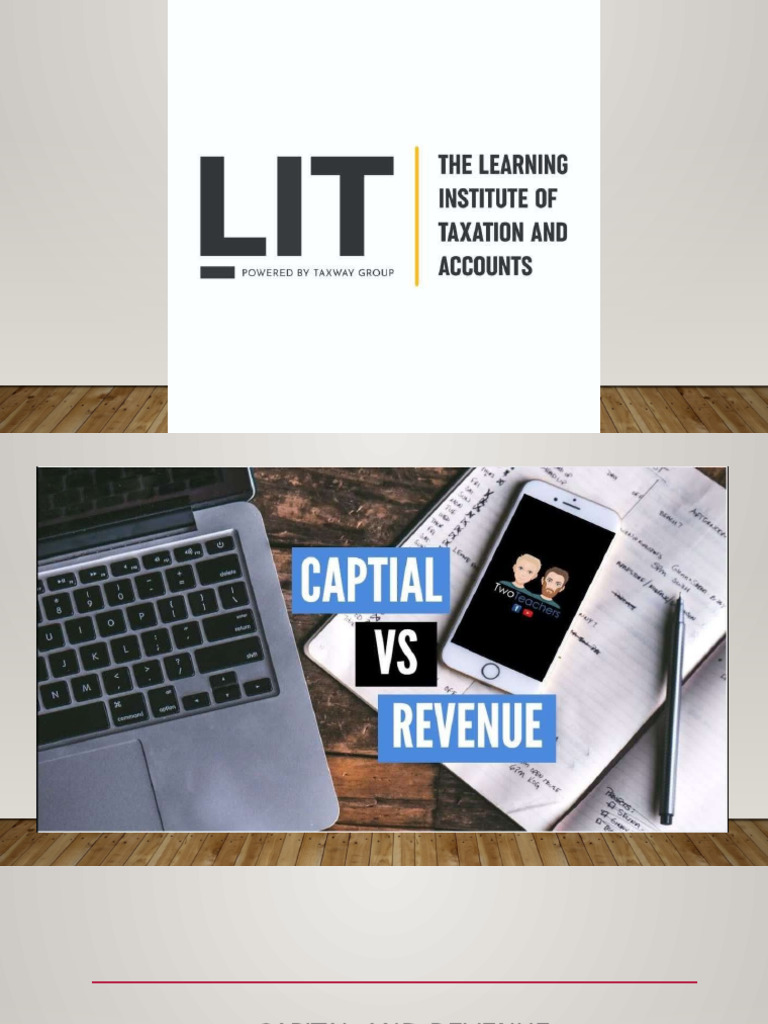 Capital and Revenue Expenditure and Receipt | PDF