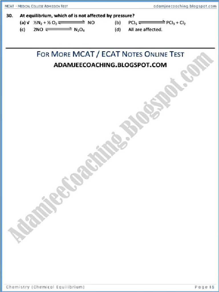 chemistry mdcat part 2 | PDF