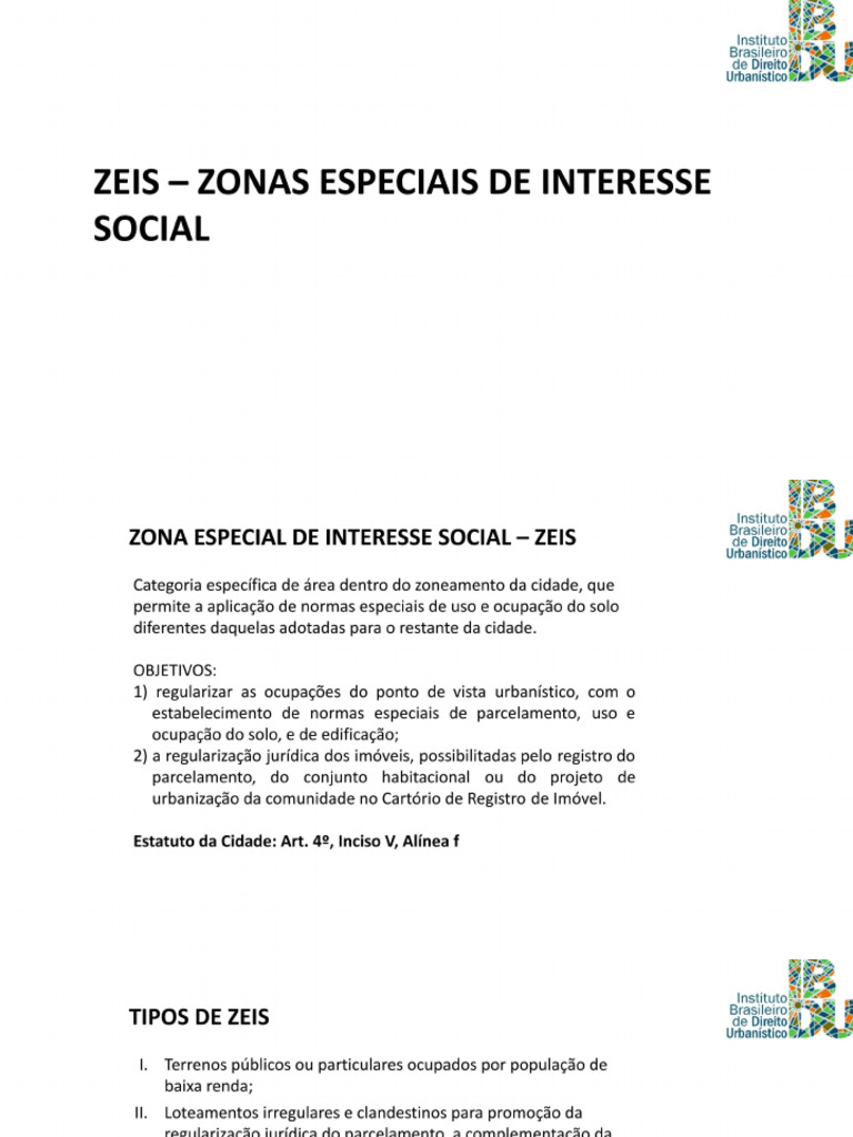 AULA 1 2 ZEIS e A Luta Pelo Territorio Disputa Pela Zeis Na Cidade | PDF