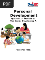 PERDEV - Q1 - Mod6 - The Parts of The Brain Developing A Personal Plan ...