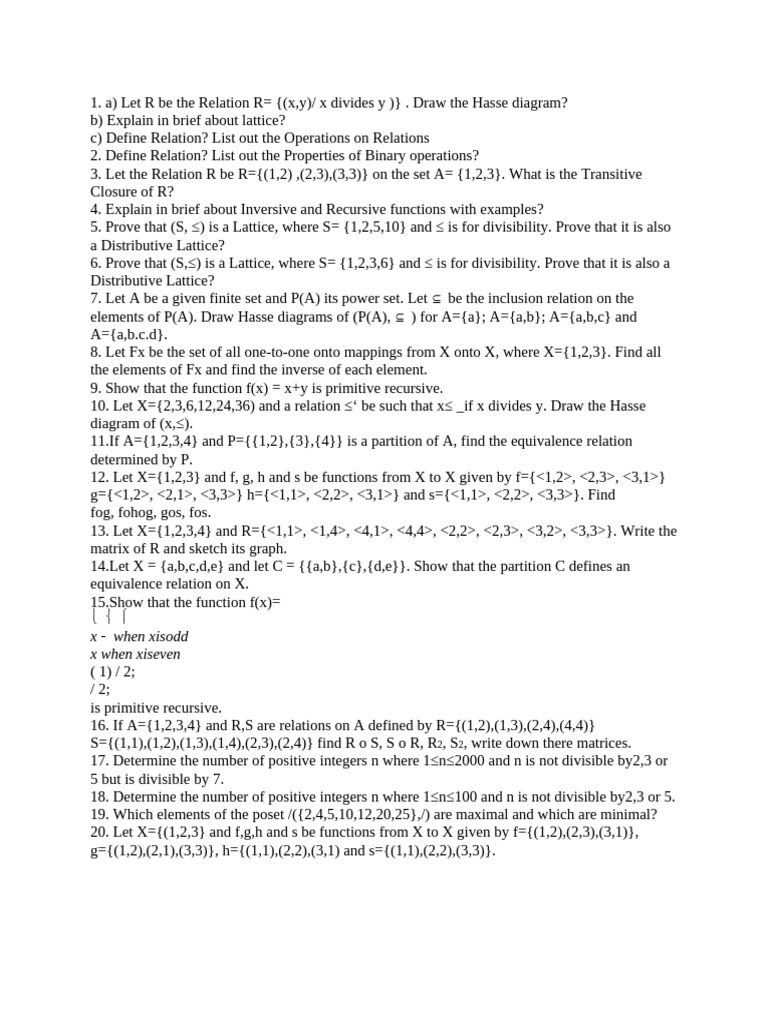 Practice Qquestion On Unit-2 | PDF | Mathematical Concepts | Mathematics